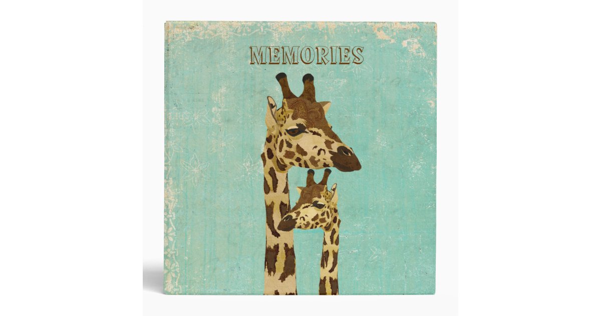Golden Bronze Giraffes Album Binder | Zazzle