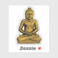 Golden Buddha Statue Sticker | Zazzle