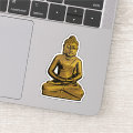 Golden Buddha Statue Sticker | Zazzle