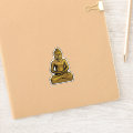 Golden Buddha Statue Sticker | Zazzle