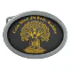 Golden Buddha Under a Tree in Peaceful Meditation Belt Buckle | Zazzle