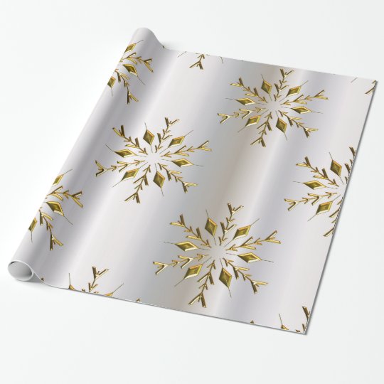 Golden Christmas Stars Wrapping Paper | Zazzle.com