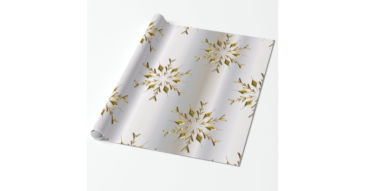 Golden Christmas Stars Wrapping Paper | Zazzle.com
