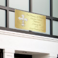 Golden Cross Christening Baptism Banner | Zazzle