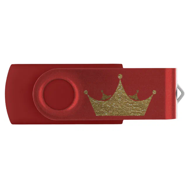 Golden Crown Personalized USB Flash Drive | Zazzle