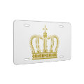 Golden Crown + your ideas License Plate | Zazzle