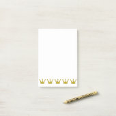 Golden Crowns Border + your ideas Post-it Notes | Zazzle