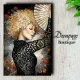 Golden Curls and Midnight Lace Decoupage Tissue Paper | Zazzle