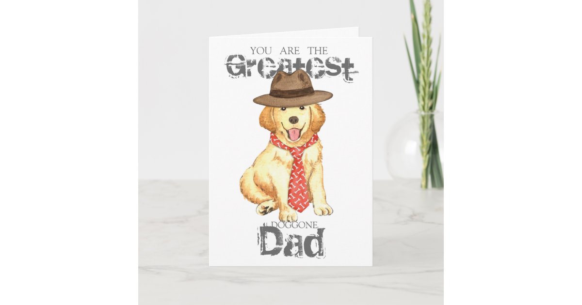 Golden Dad Card | Zazzle