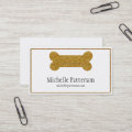 Golden Dog Bone Business Card Design | Zazzle