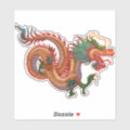 Golden Dragon Sticker | Zazzle