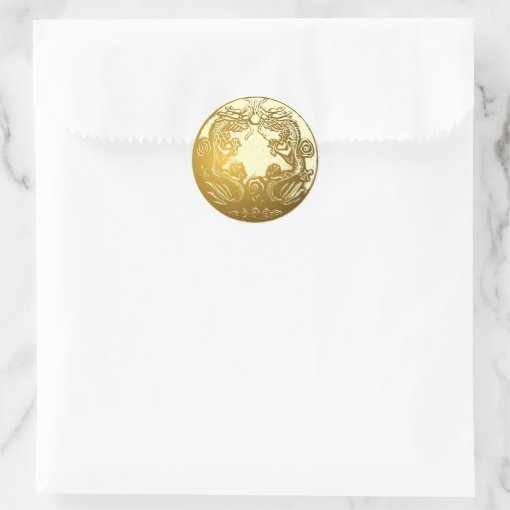 Golden Dragons Envelope Sealer sticker | Zazzle