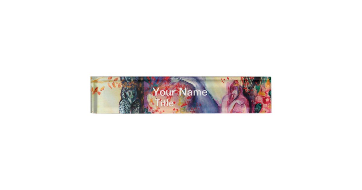 GOLDEN DREAM Yoga Instructor,Meditation,Zen Garden Nameplate | Zazzle