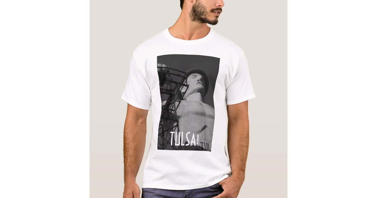 Golden Driller 'TULSA!' tee shirt | Zazzle