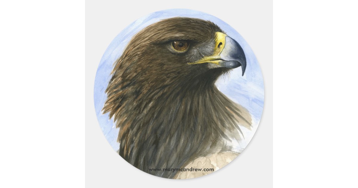 "Golden Eagle" stickers | Zazzle