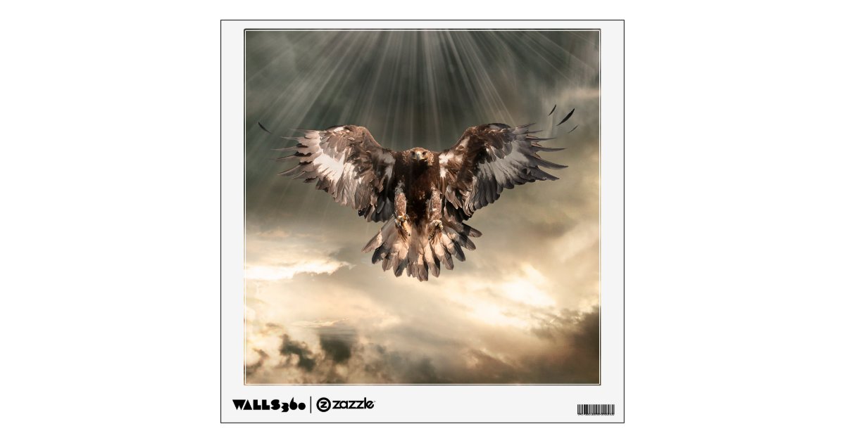 Golden Eagle Wall Sticker | Zazzle