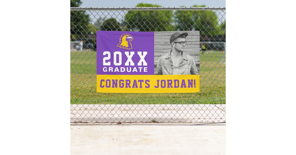 Golden Eagles | Congrats Grad Banner | Zazzle