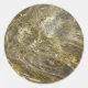 Golden Fountain Water Classic Round Sticker | Zazzle