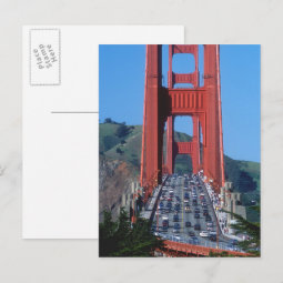 Golden Gate bridge and San Francisco Bay Postcard | Zazzle