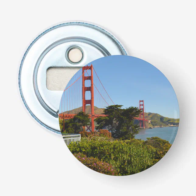 Golden Gate Bridge in San Francisco California Bottle Opener | Zazzle