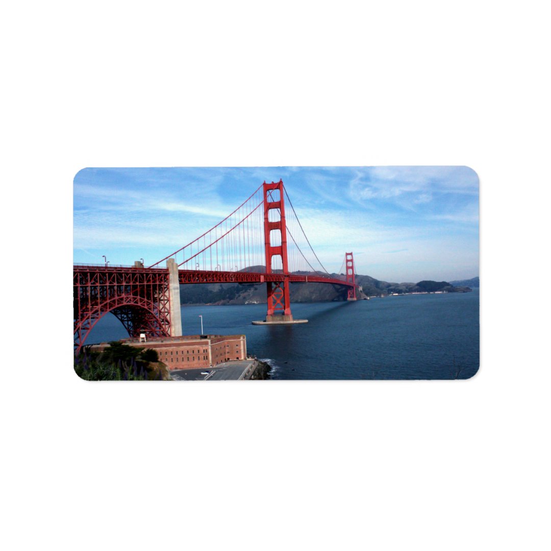 Golden Gate Bridge Label | Zazzle