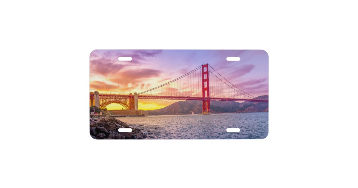 Golden Gate Bridge License Plate | Zazzle