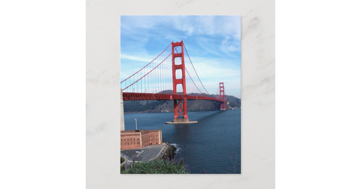 Golden Gate Bridge Postcard | Zazzle