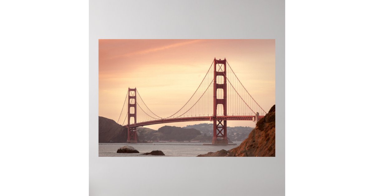 golden gate bridge poster | Zazzle