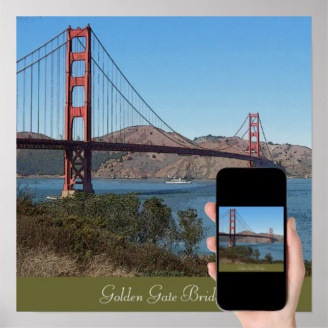 Golden Gate Bridge Poster | Zazzle