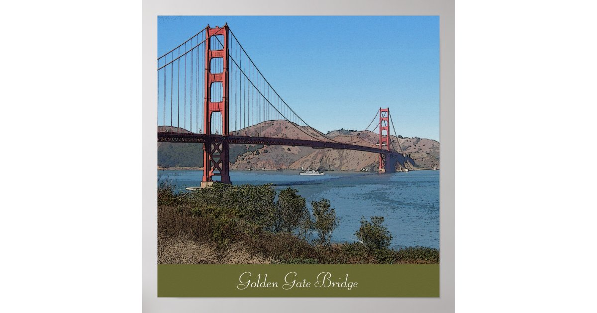 Golden Gate Bridge Poster | Zazzle