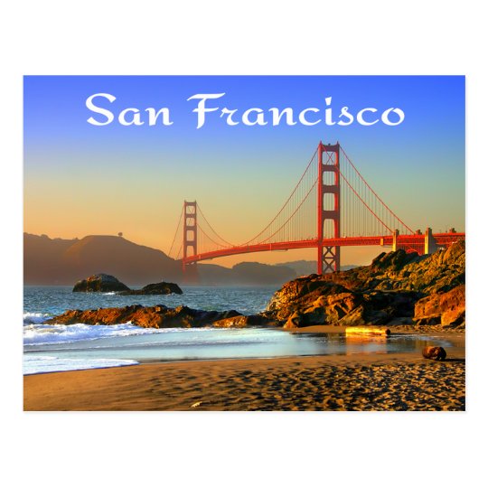 Golden Gate Bridge San Francisco CA Postcard | Zazzle.com