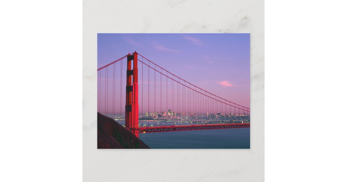 Golden Gate Bridge, San Francisco, California, 7 Postcard | Zazzle