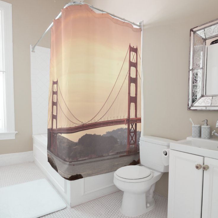 Golden Gate Bridge San Francisco California Shower Curtain | Zazzle