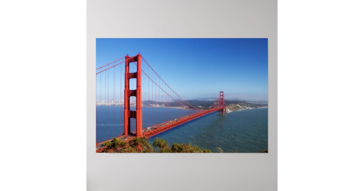 Golden Gate Bridge, San Francisco Poster | Zazzle