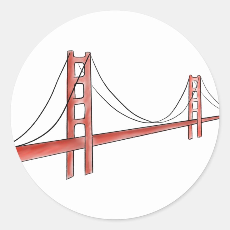 Golden Gate Bridge Sticker | Zazzle