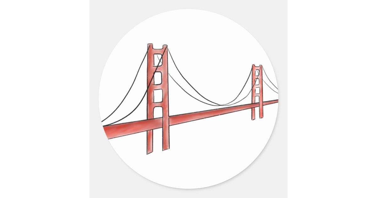 Golden Gate Bridge Sticker | Zazzle