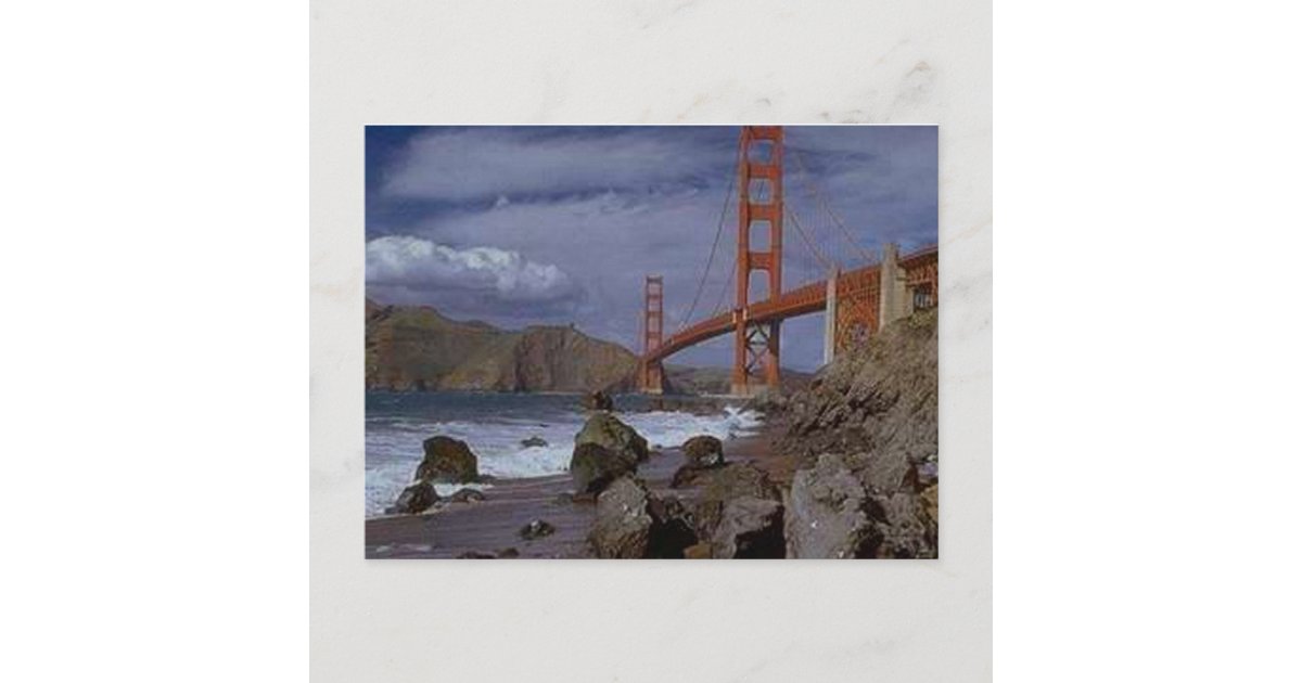 Golden Gate from the Pacific Postcard | Zazzle