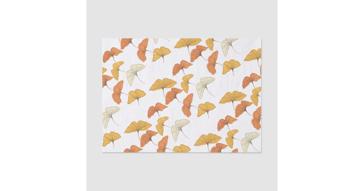 Golden Gingko Tissue Paper | Zazzle
