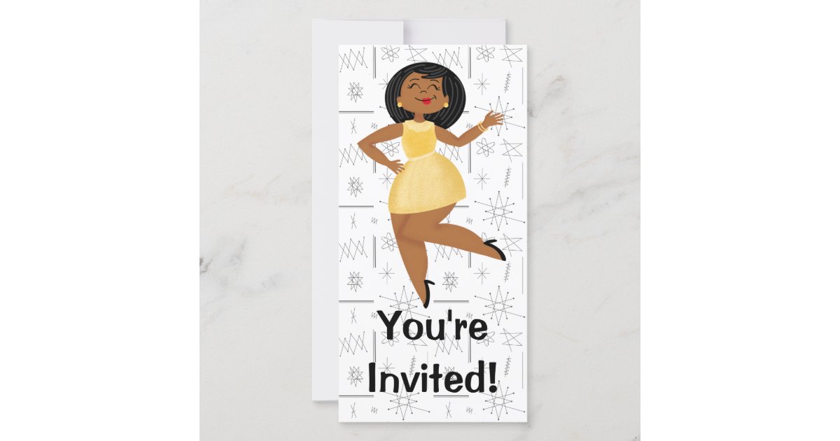 Golden Girl Birthday Invitation | Zazzle