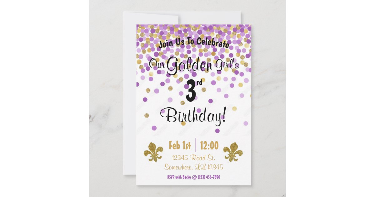 Golden Girls Birthday Invitation | Zazzle
