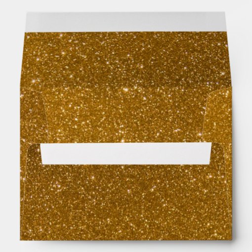 Golden glitter envelope | Zazzle