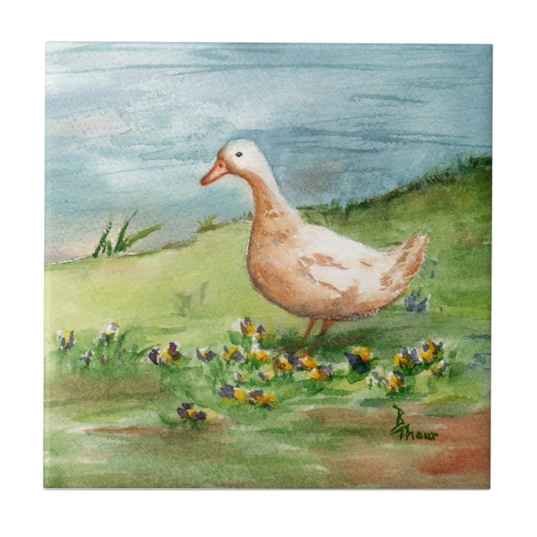 Golden Goose Tile | Zazzle