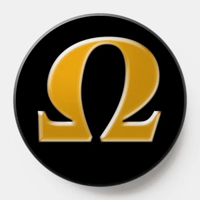 Golden Greek Omega - Symbol of Resistance PopSocket | Zazzle