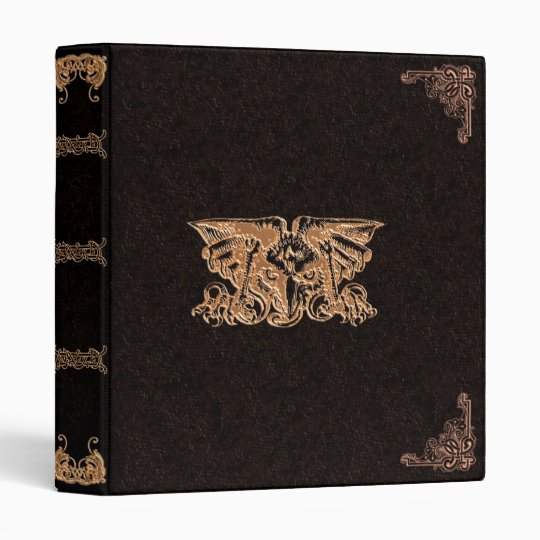 Golden Gryphon Elegant Gothic Binder | Zazzle.com
