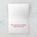 Golden Home Run Baseball Birthday Card | Zazzle