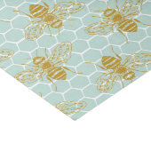 Golden Honey Bees on Honeycomb Tissue Paper | Zazzle