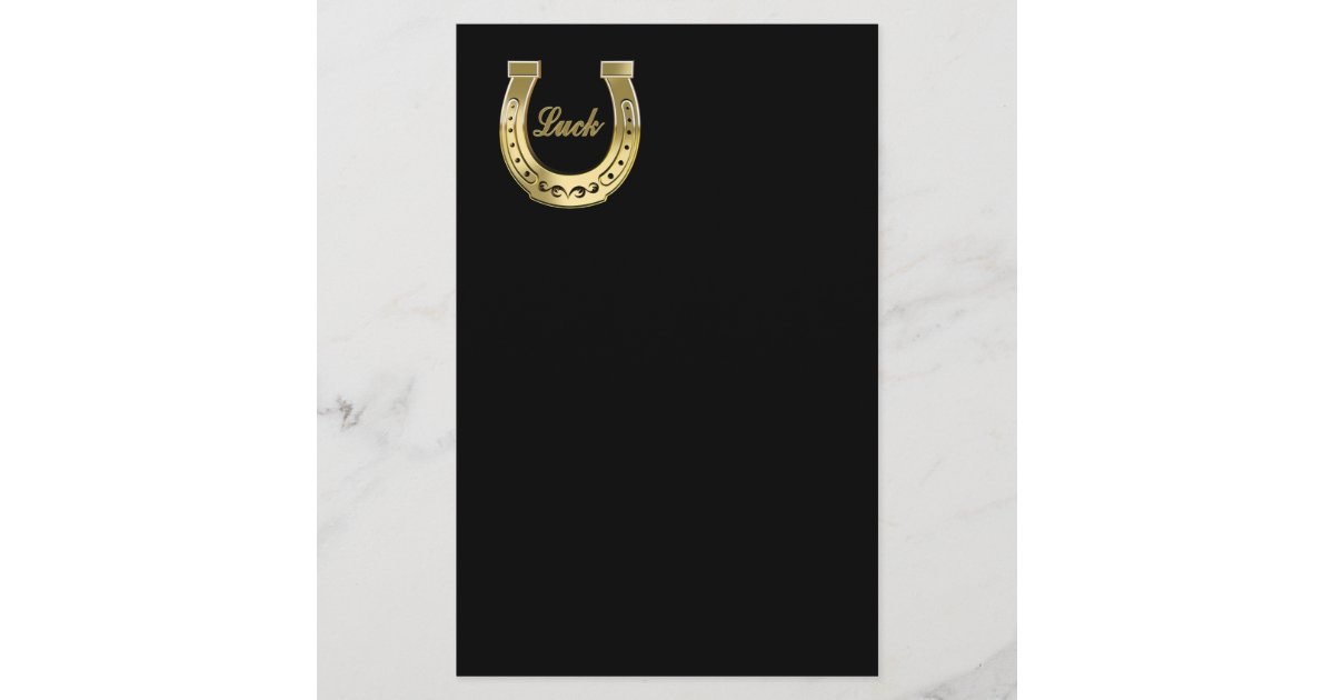 Golden horseshoe flyer | Zazzle