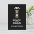 Golden Hour Glass, Escape Room, Birthday Party Invitation | Zazzle