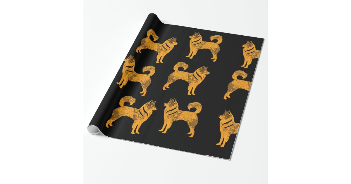 Golden husky Dog Wrapping Paper | Zazzle