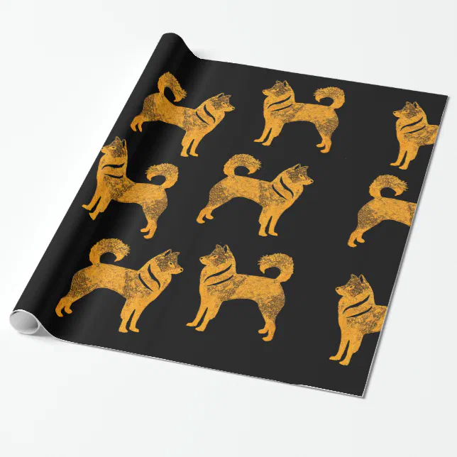 Golden husky Dog Wrapping Paper | Zazzle